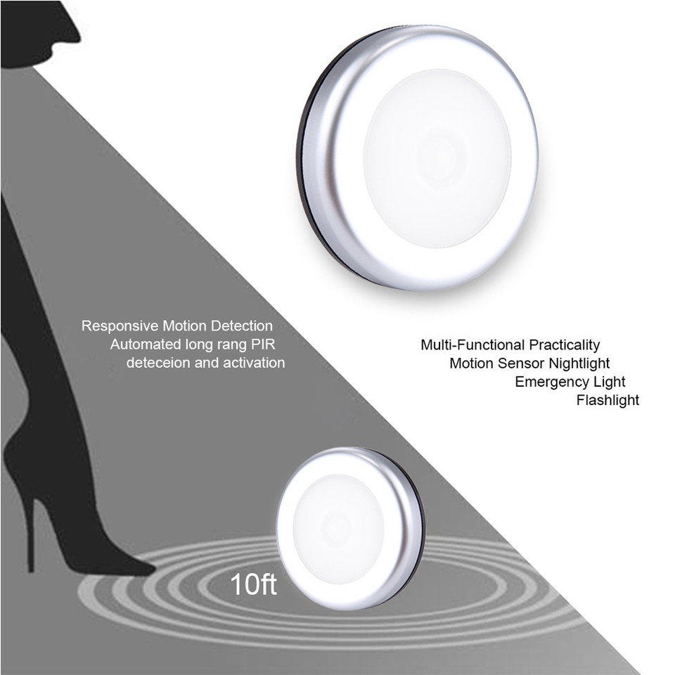 6LED Indoor Wireless PIR Infrared Motion Sensor Control Light Lamp W ...