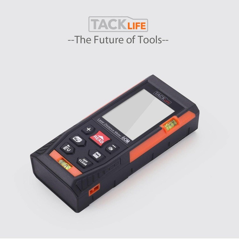 Tacklife HD60 Classic Laser Measure 196Ft M/In/Ft Mute Laser Distance ...