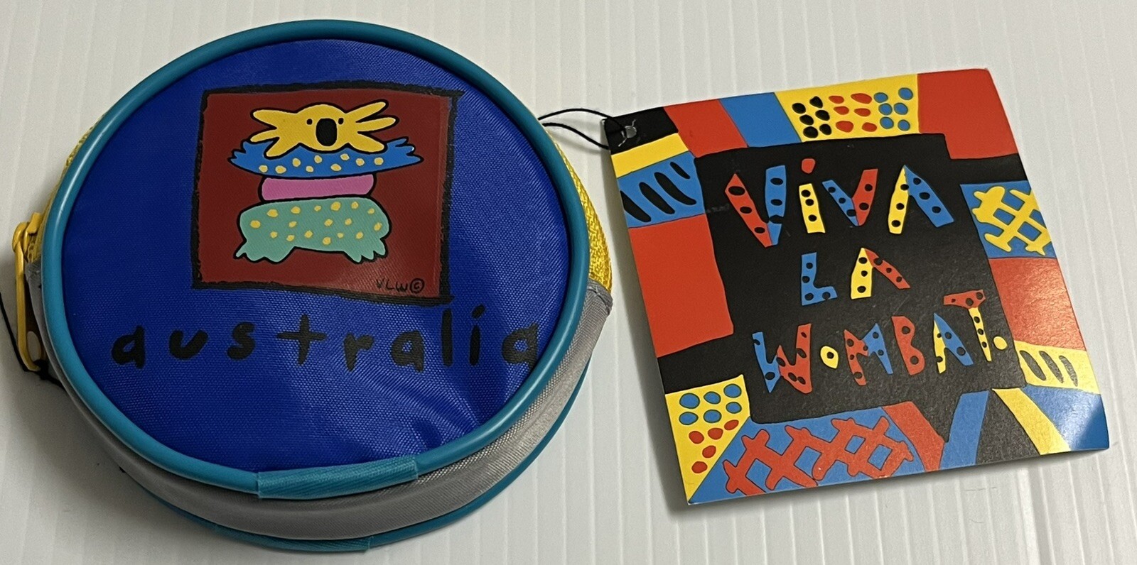 Vintage Viva La Wombat Brand Koala Zip Coin Purse Australiana With ...