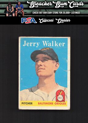 1958 Topps 113 Jerry Walker Creased | eBay