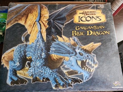 WOTC D&D Minis Gargantuan Blue Dragon Dungeons Box Opened | eBay