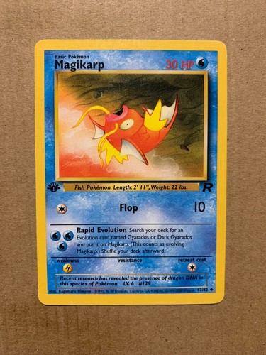 1st Edition Magikarp 47/82 Team Rocket - Common Pokemon Card - LP | eBay