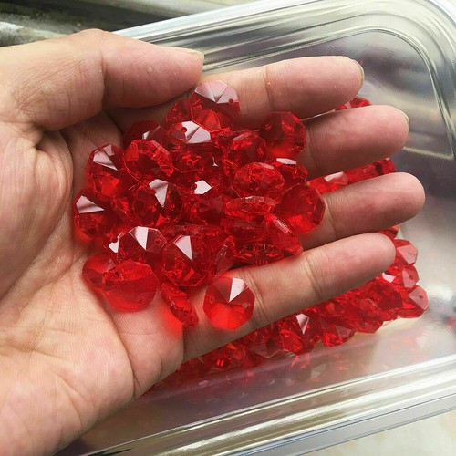 Chandelier Part Lamp Decor DIY Hanging 50Pc Ruby Red Glass CRYSTAL ...