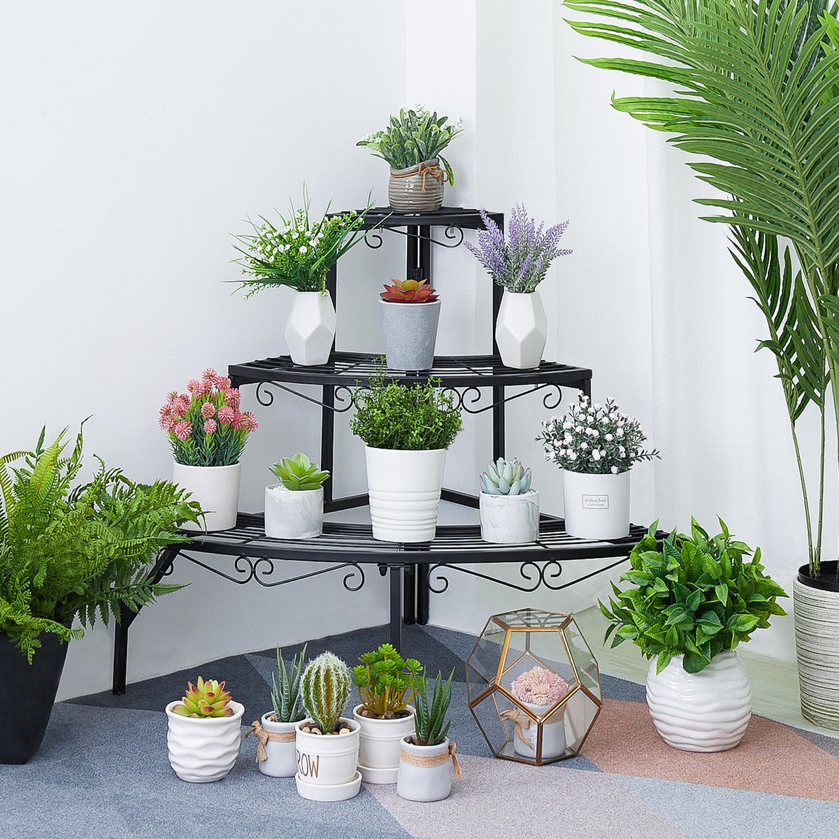 Corner Tiered Plant Stands Indoor 2 Tier Plant Stands Indoor