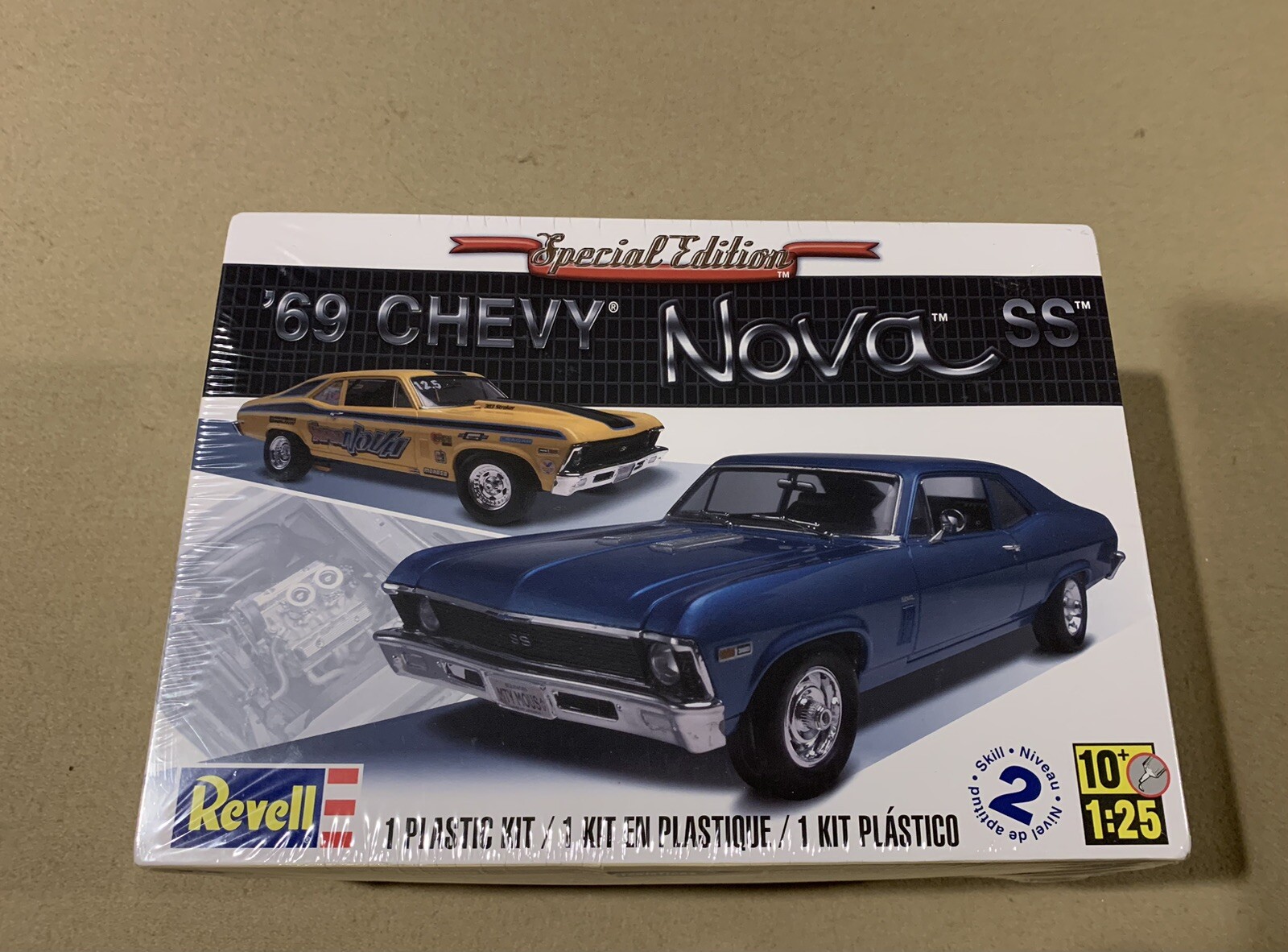Revell 85-2098 1969 Chevy Nova SS 1/25 MODEL CAR MOUNTAIN KIT fs | eBay