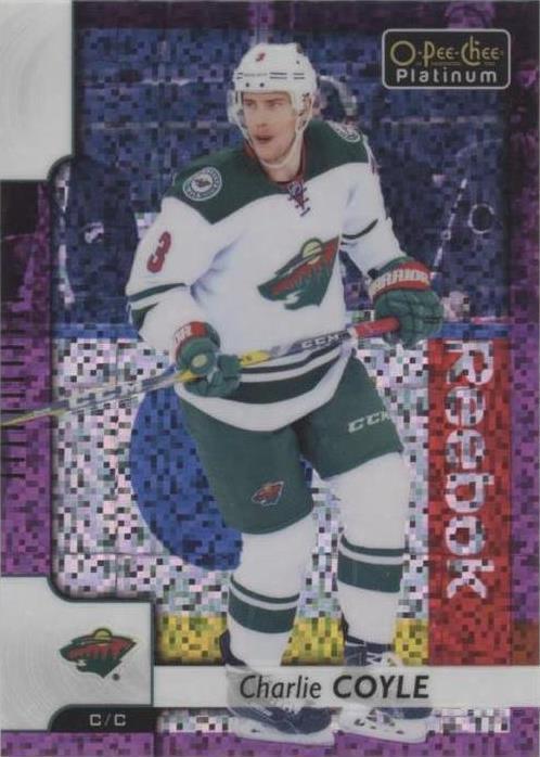 2017-18 O-Pee-Chee Platinum - Charlie Coyle #46 Violet Pixels for sale ...