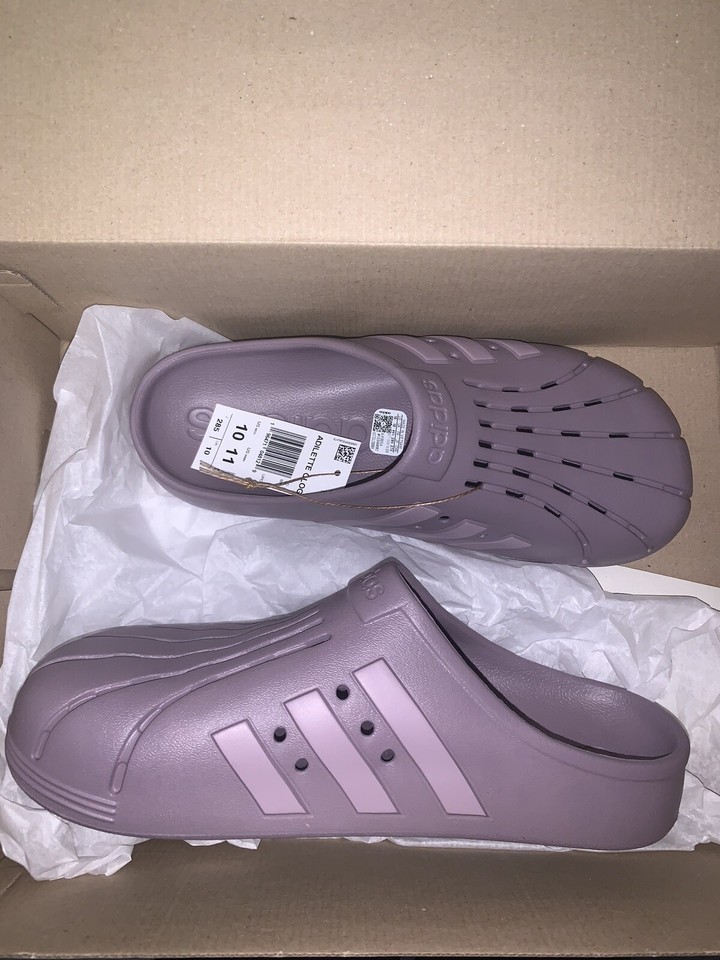 Adidas ADILETTE Clog Preloved Fig Unisex Slides EZ Slippers Sandals Sz ...