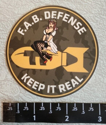 FAB Defense Rifle Gear Tactical OEM Original Vinyl Decal Sticker Shot ...