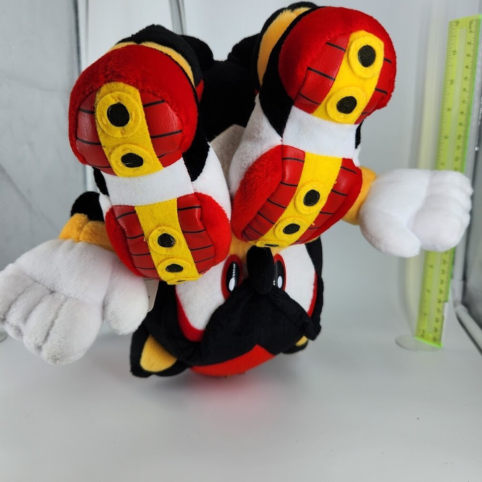 Sonic ADVENTURE 2 Plush 2001 SHADOW TAGGED Sega EXTRMLY RARE Sonic ...