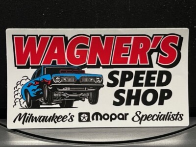 "VRHTF NHRA "WAGNER'S SPEED SHOP" 3" X 4.5" DIE CUT STICKER | eBay