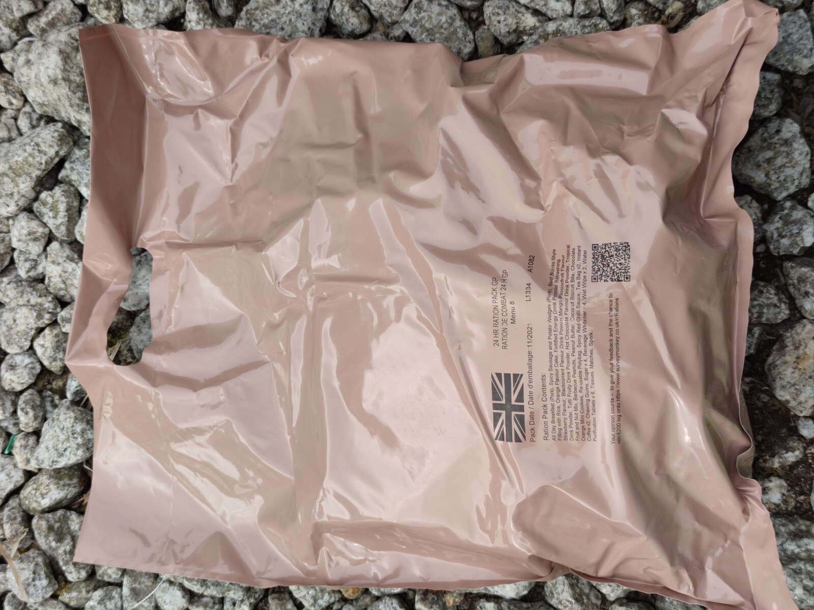 British MRE Military Issue 24 Hours Ration Pack Camping Meal Pack Army ...