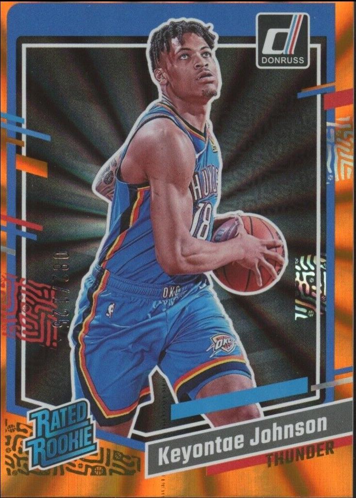2023-24 Panini Donruss - Rated Rookie Keyontae Johnson #237 Holo Orange ...