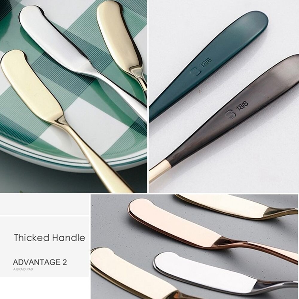 304 Stainless Steel Butter Spreader Cutlery Butter Scraper New Cheese ...