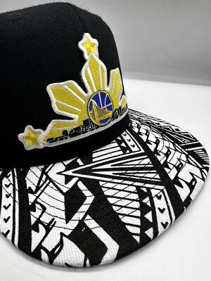 Tribal brim snapback hat Filipino heritage Golden State 3 stars And Sun ...