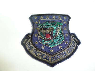 PATCH OLD ORIGINAL US AIR FORCE USAF 906 TACTICAL FIGHTER GROUP SEW ON ...