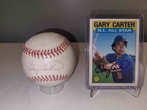 Gary Carter HOF 03 Signed Baseball MLB Steiner COA Montreal Expos New ...