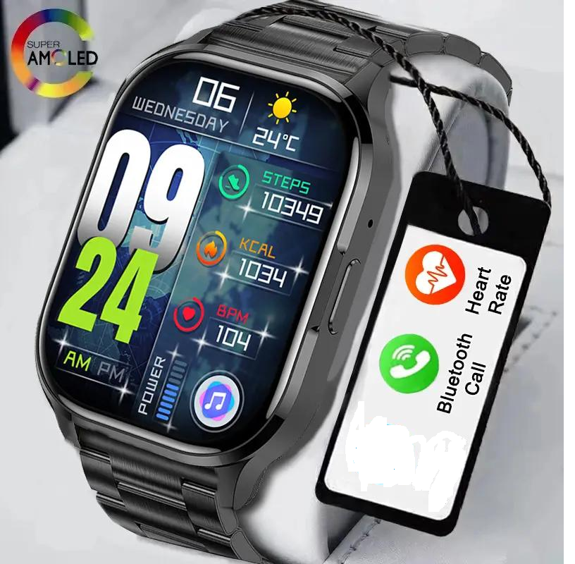 2024 Smart Watch Full Touch Screen AMOLED Bluetooth Call for Men Women -DT21 | eBay