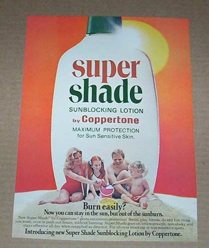 1976 print ad page - Coppertone Super Shade little girl boy family ...
