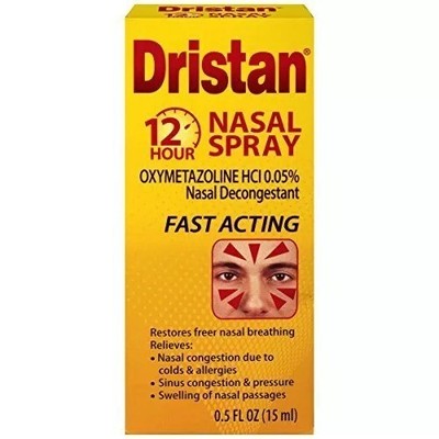 3 Pack Dristan Nasal Spray 12 Hour Nasal Decongestant 0.5 Oz Each | eBay