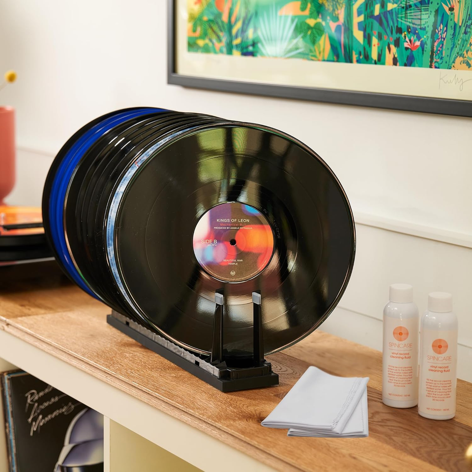 Vinyl Record Cleaner Kit by SPINCARE | Record Cleaning Machine Includes ...