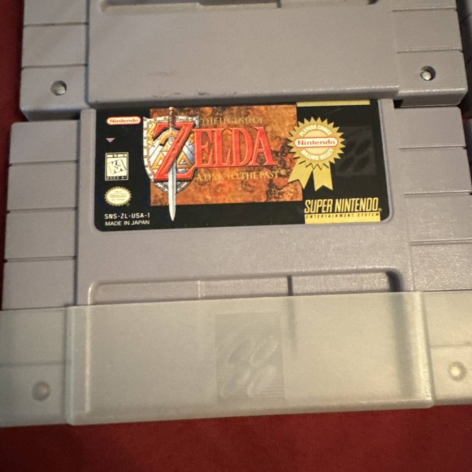 Lot Of 6 SNES Games Super Metroid, Super Mario Allstars, Zelda LTTP And ...