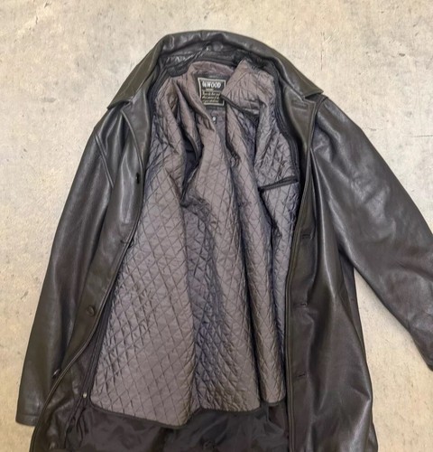 Men’s Wilsons Leather Thinsulate 3M Black Leather Jacket Coat - Size ...