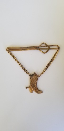 VINTAGE WESTERN COWBOY BOOT & SPUR TIE BAR CLIP | eBay