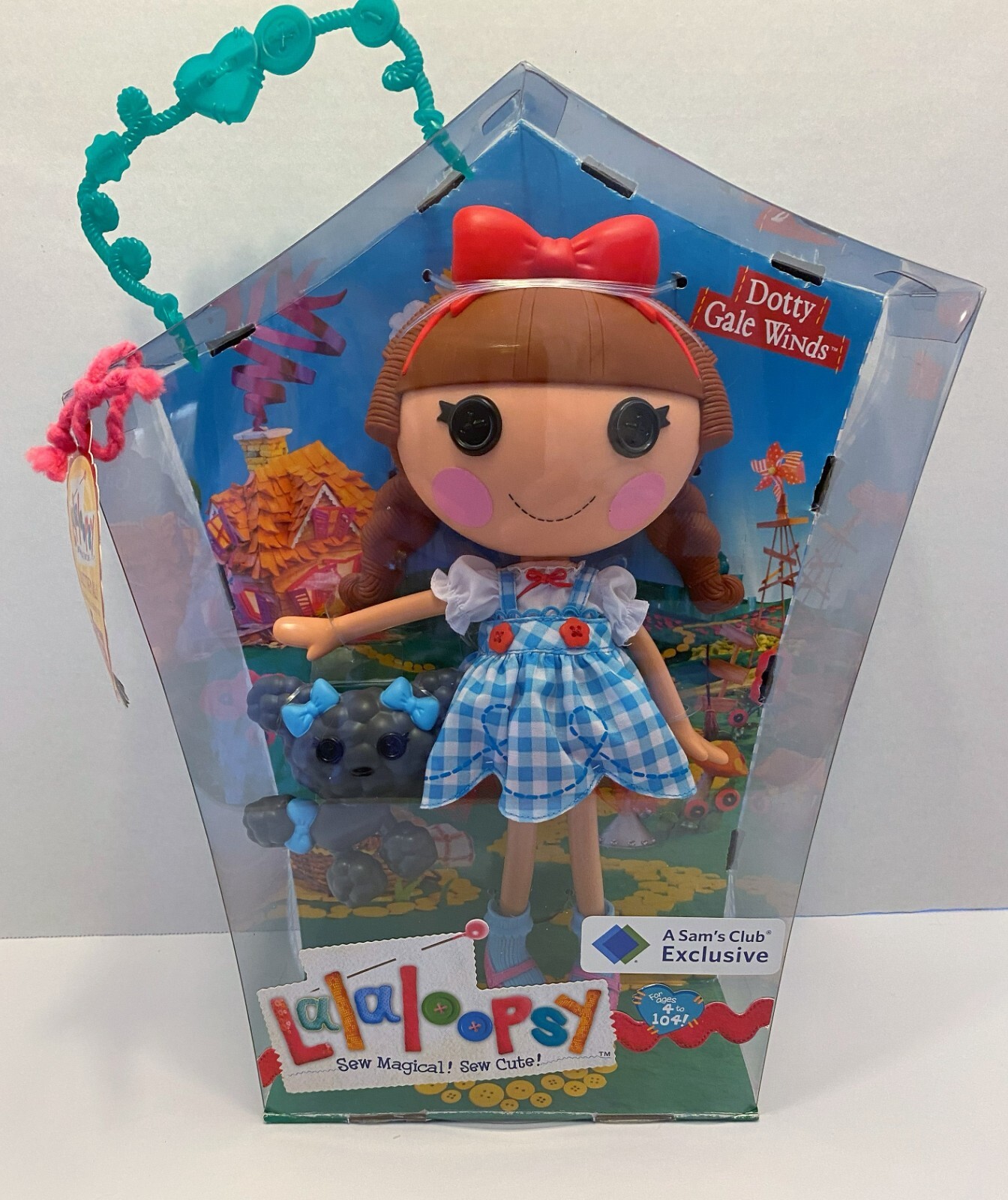 Lalaloopsy 12" Full Size Button Rag Doll Dotty Gale Winds Pet Wizard of ...