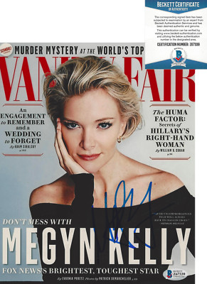 TV HOST MEGYN KELLY SIGNED 8x10 PHOTO THE SHOW FOX NBC NEWS B BECKETT ...
