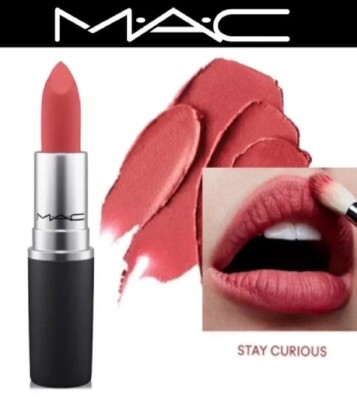 MAC Powder Kiss 923 STAY CURIOUS Lipstick Full Size 0.10 OZ. NIB | eBay