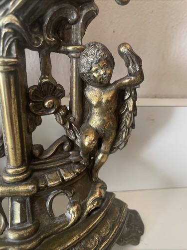 Vintage Antique Lowenthal WEST GERMANY Cast Bronze Clock Beautiful ...