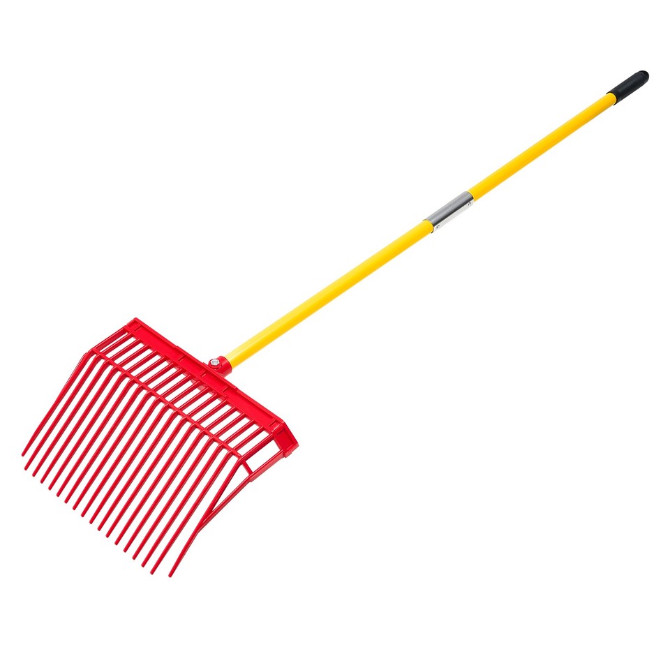 VEVOR Horse Manure Fork Garden Tool 18 Angled Tine Plastic Pitchfork ...