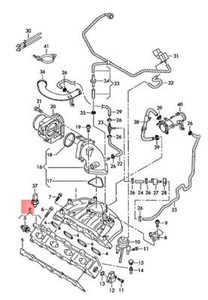 Genuine VW Golf R32 Plus GTI Rabbit Intake Manifold - Lower Part ...