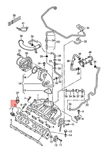 Genuine VW Golf R32 Plus GTI Rabbit Intake Manifold - Lower Part ...