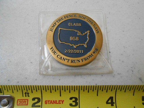 RARE 2010 /2011 U.S. BORDER PATROL ACADEMY CLASS 958 CHALLENGE COIN HTF ...