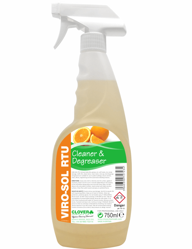 Virosol Viro-sol Citrus Based Fast Acting Cleaner Degreaser 750ml 5L ...