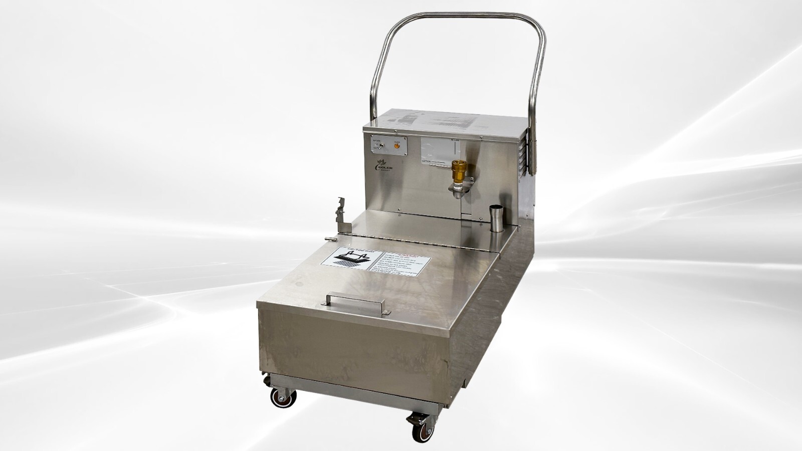 NEW 110 Portable Fryer Oil Filter Cart Machine Commercial Filtration ...