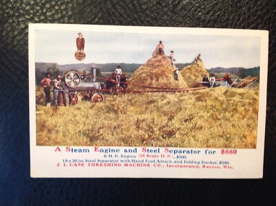 Vintage Case Steam Engine Post Card | eBay