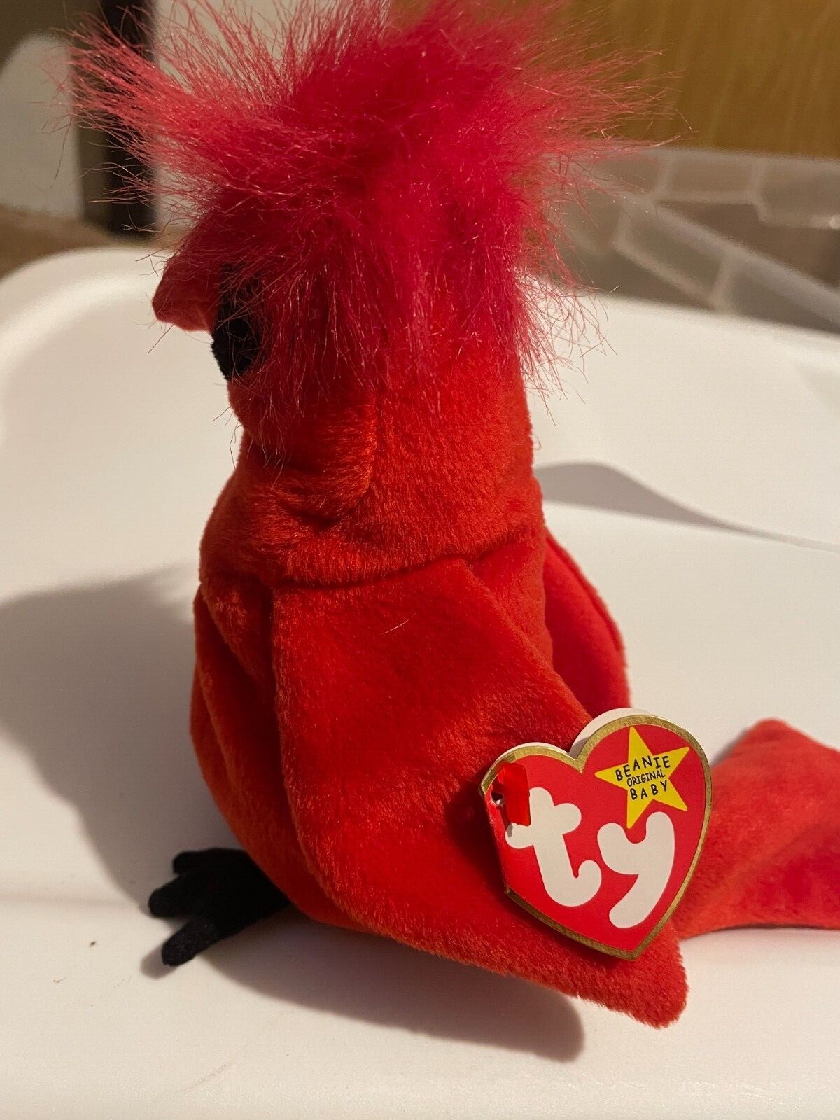 Ty Beanie Babies Mac The Cardinal Plush Toy Retired and Rare w/ Errors ...