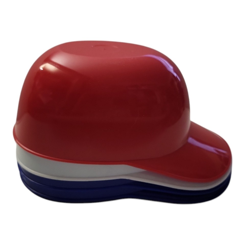 BASEBALL HELMET BOWL Mini Cap Ice Cream 8oz Party Hat Plastic Snacks ...