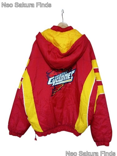 Iowa State Cyclones Vintage Starter Nylon Hooded Jacket Red Size L 90s ...