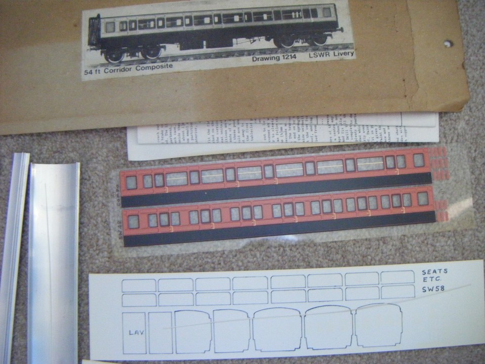PC Models 4mm scale kit for LSWR 5 ft Corridor Composite | eBay UK