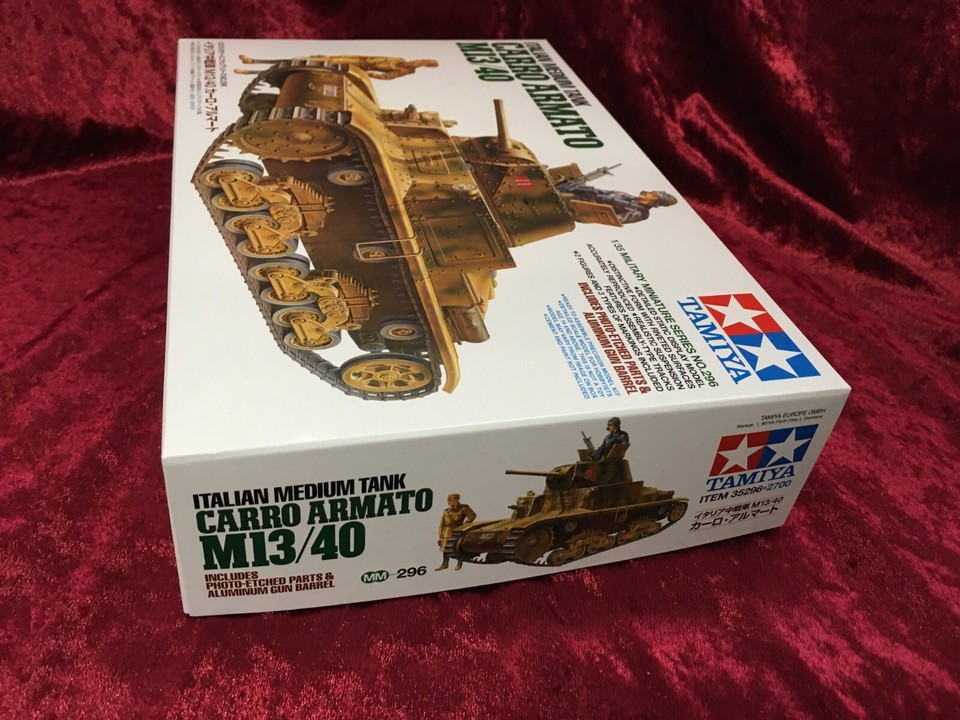 TamiyaMilitary Miniature Series No.296 Italian Carro Armato M13/40 ...
