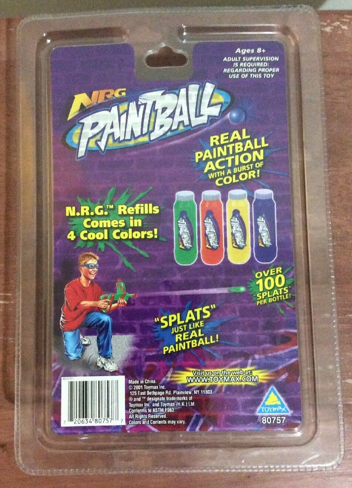 NRG Paintball Color Refill Pack in Yellow & Blue by Toymax #80757 NEW ...