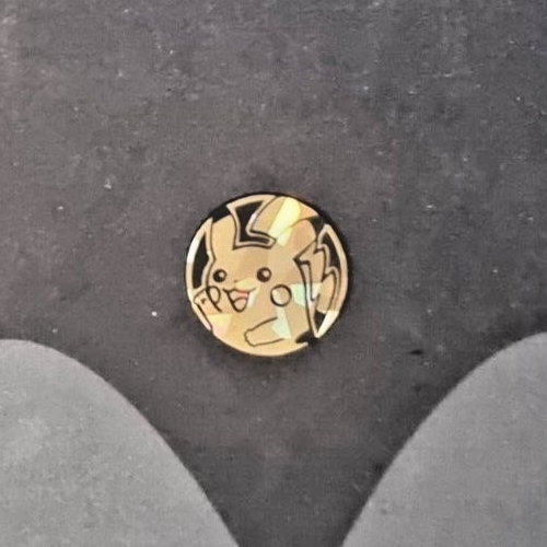Pokemon Pikachu Coin - Gold - Cracked Ice Shiny Edition - Pikachu ...