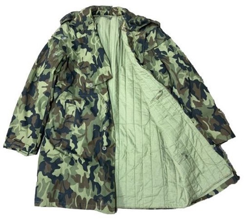Romanian Army Leaf Camo Cold Weather Parka w/ Lining Jacket Overcoat ...