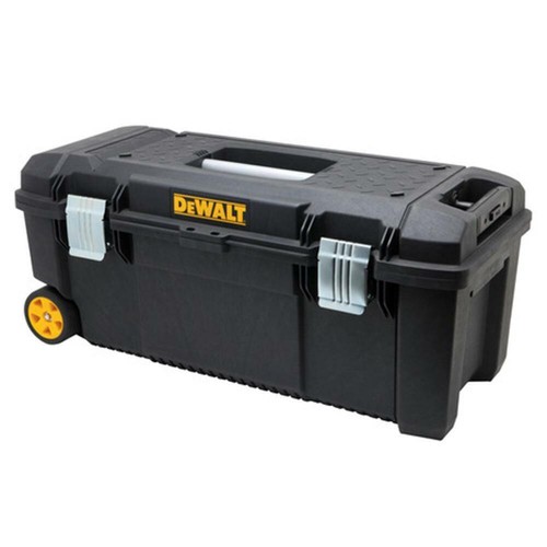Dewalt Rolling Tool Box, Plastic, Black, 28 in W x 12-1/2 in D x 12 ...