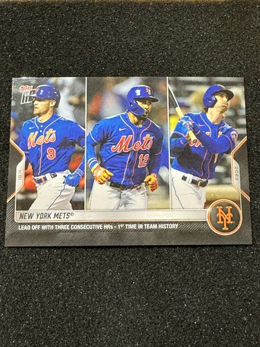 2022 Topps Now New York Mets 3 Consecutive HRs! #1015 | eBay