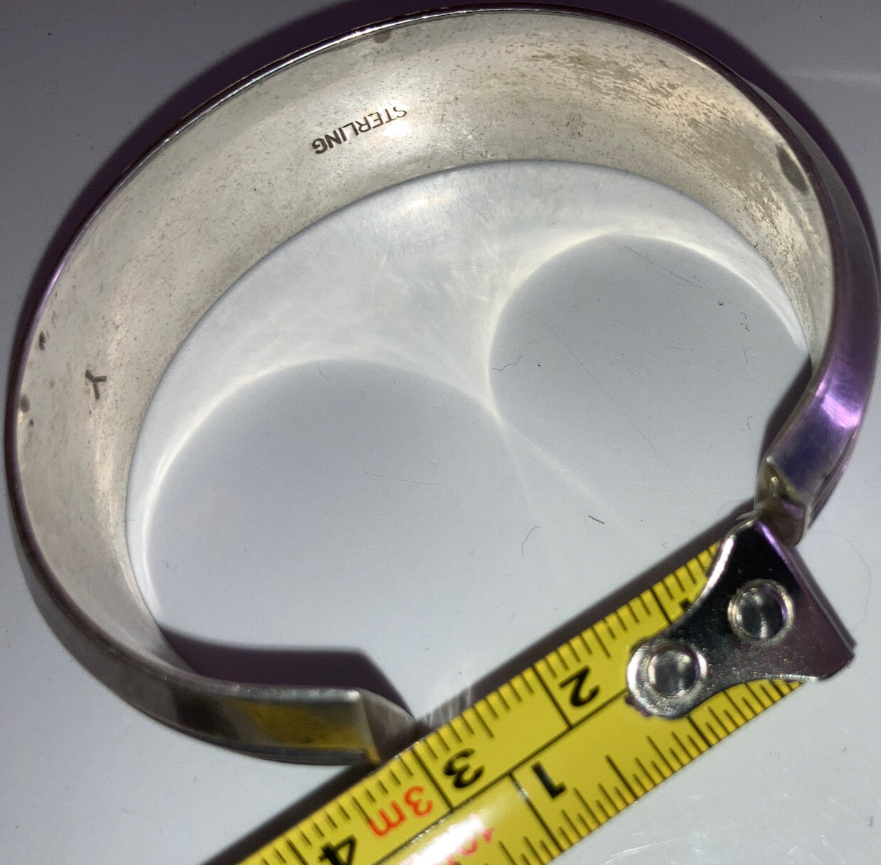 Classic Navajo Johnson Yazzie Sterling Silver Cuff Br… - Gem