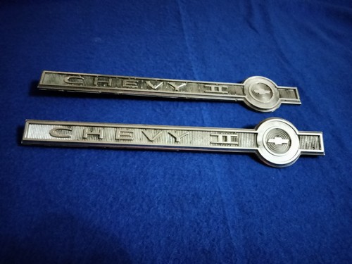1962 -65 Chevy II NOVA Emblem PAIR OEM GM 4422874 | eBay